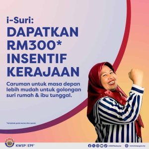 Program i-Suri KWSP: Bantuan Tunai RM300 untuk Wanita